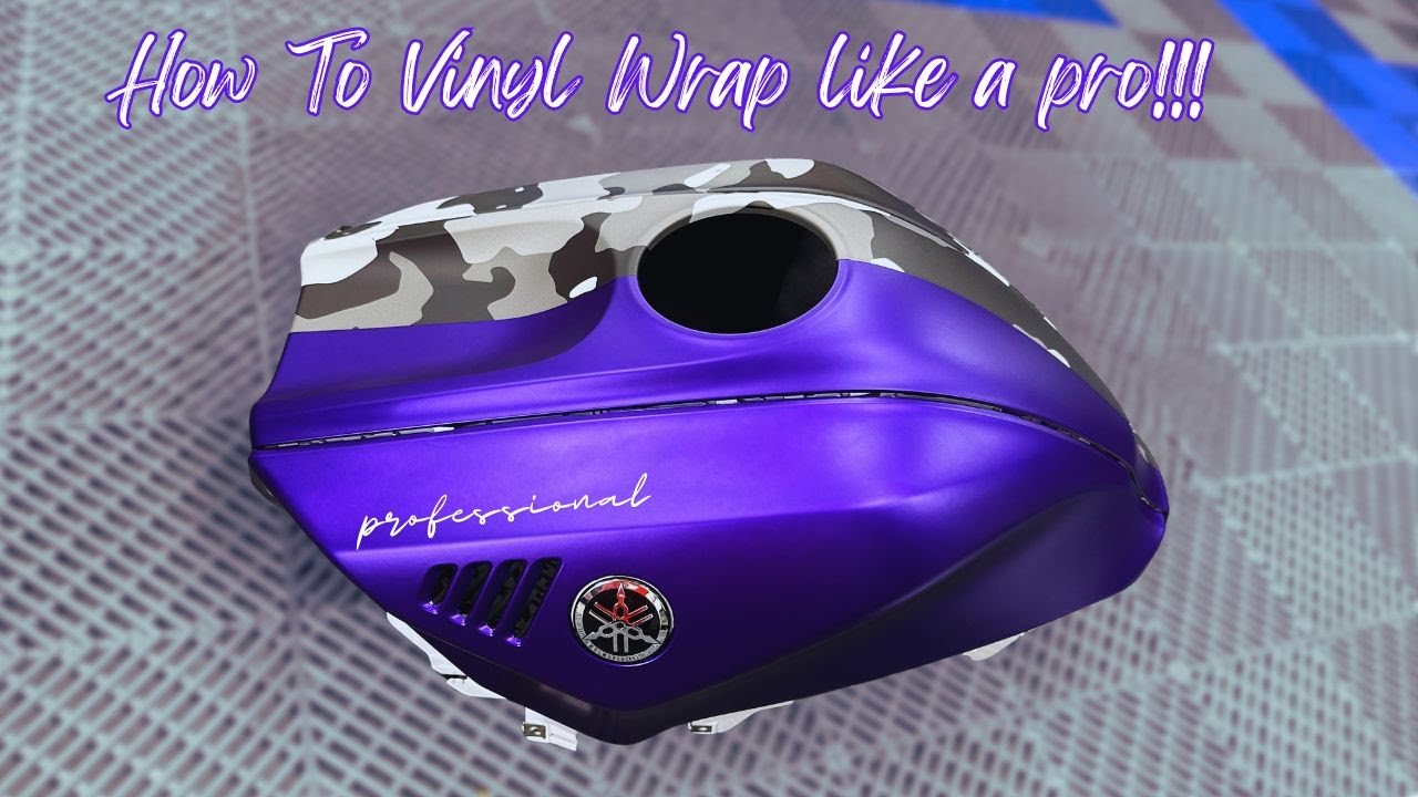 How to Vinyl Wrap A Motorcycle Front Fender Fairing. (Detailed Video ...
