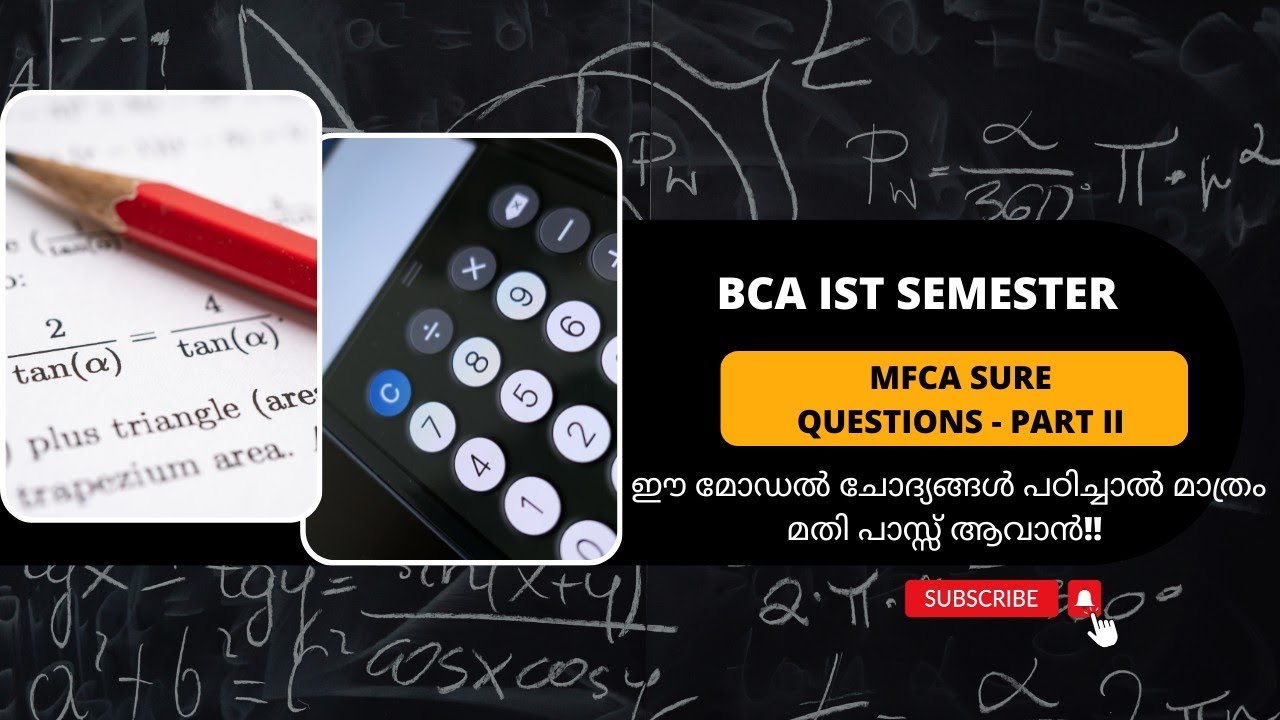 MATHEMWTICAL FOUNDATION FOR COMPUTER APPLICATION IMPORTANT QUESTIONS ...