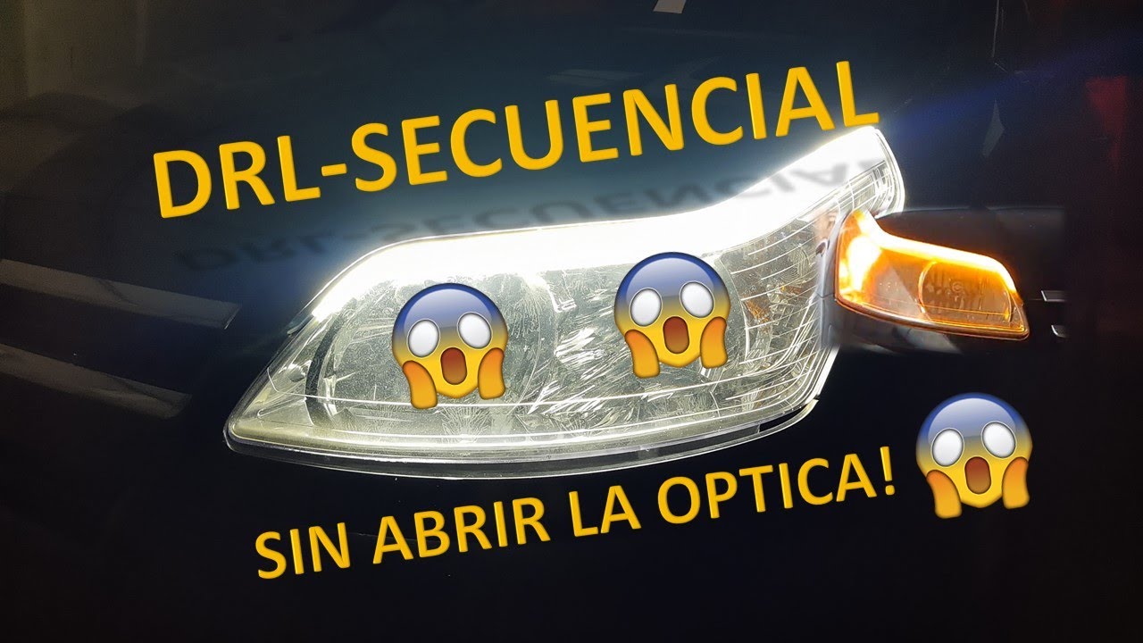 TUTORAL DRL SECUENCIAL SIN ABRIR OPTICA - Citroen C4 - YouTube