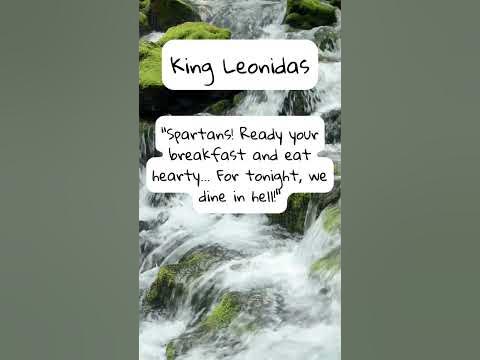 King Leonidas Quotes to LB #1 - YouTube
