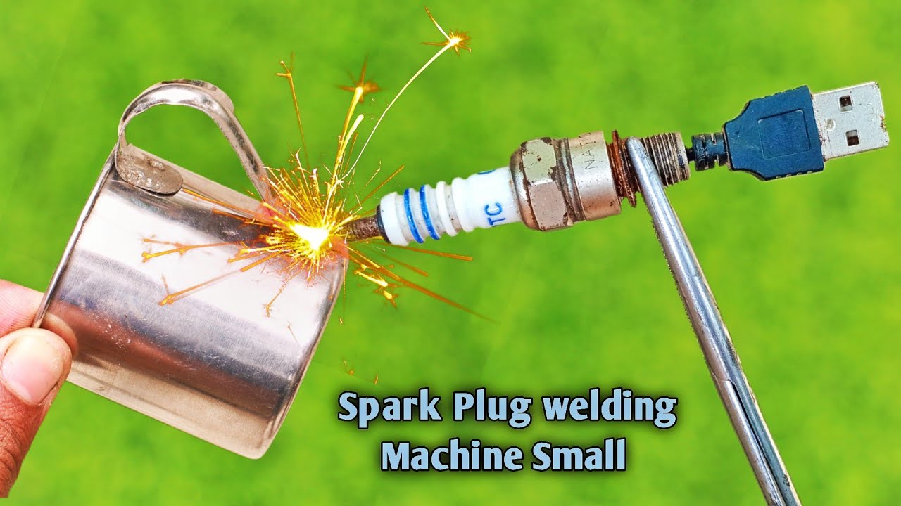 How To Make Sample Welding Machine From spark plug !! Excellent welding ...