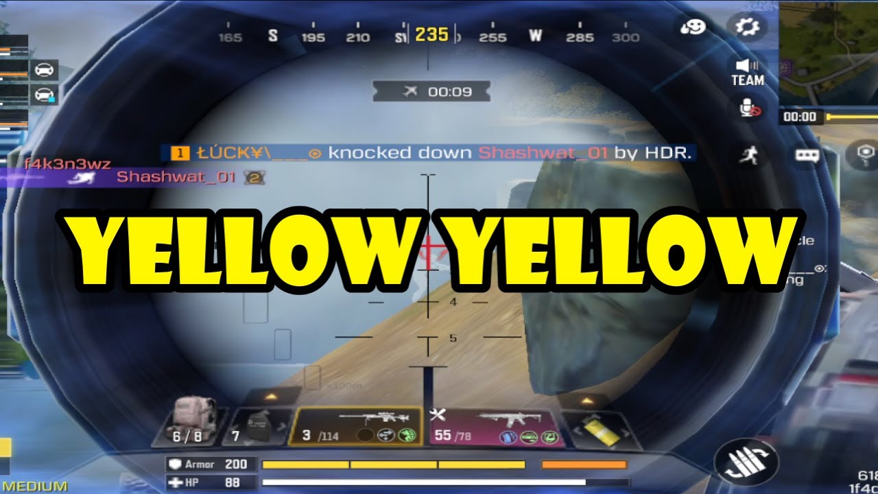 codm yellow moment | codm thug life | codm bad luck - YouTube