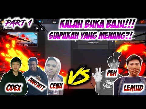 PART 1 - CHALLENGE KALAH BUKA BAJU!? PERTARUNGAN PANAS!!! TEAM ODEX VS TEAM LEMUD!!! | LEMUD GAMING