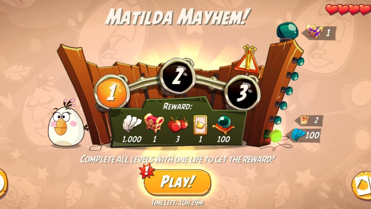 Angry Birds 2 | Daily Challenge Today | Matilda Mayhem (15/09/2022 ...
