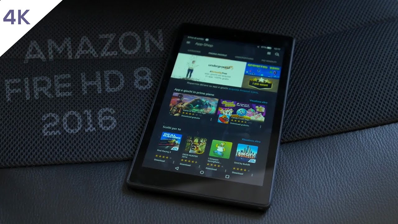 Amazon Kindle Fire HD 8 recensione in 4K - YouTube