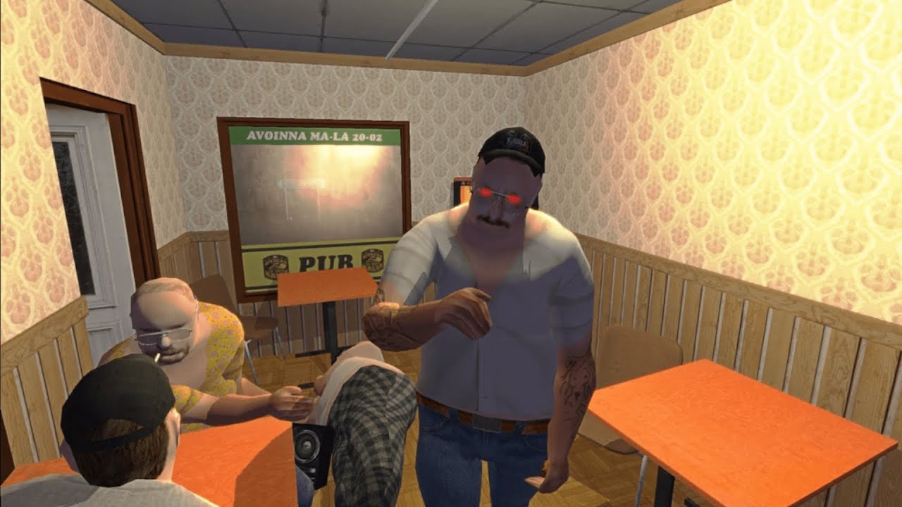 Fighting Drunken Brawler Again - My Summer Car VOD - YouTube