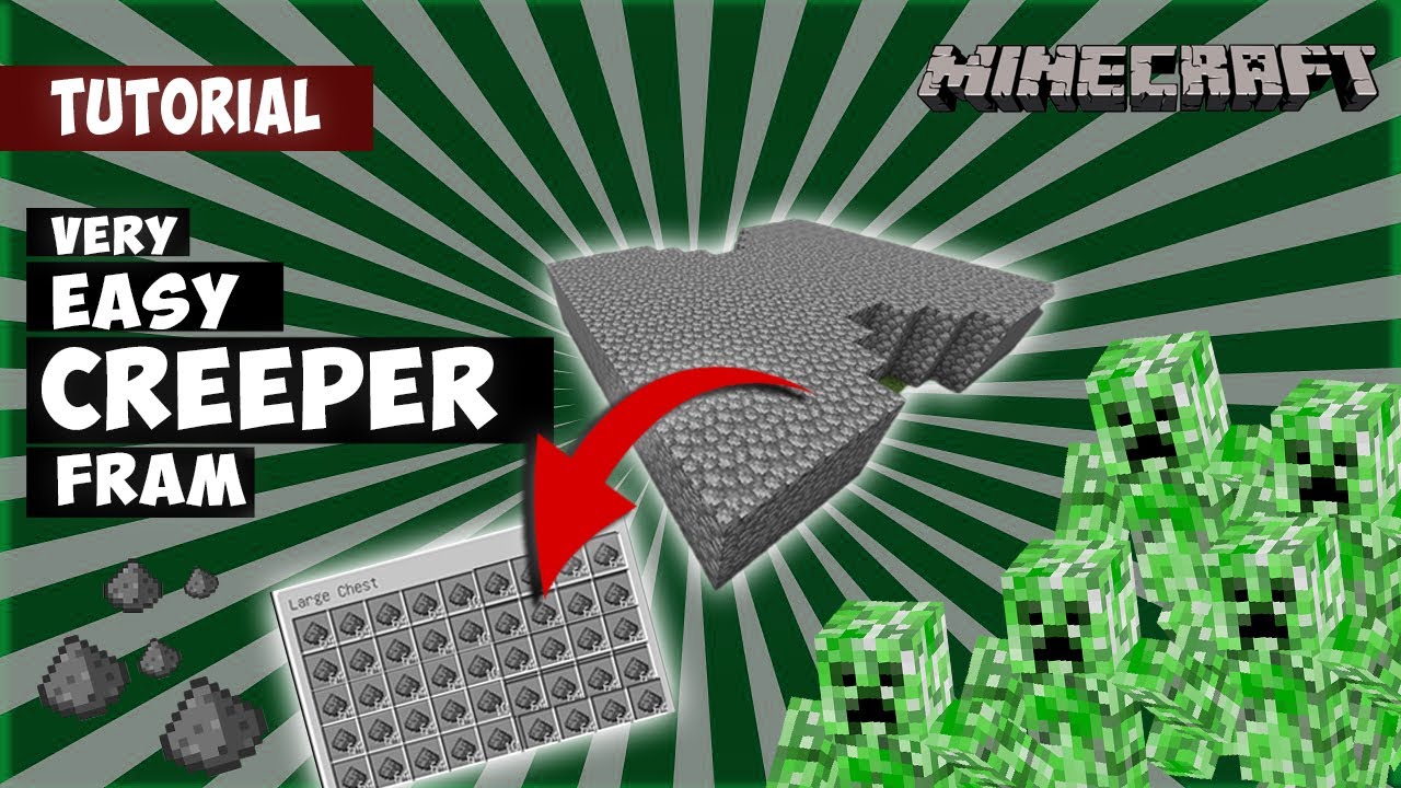 How To Make Creeper Farm In Minecraft | Minecraft Farms Tutorials - YouTube