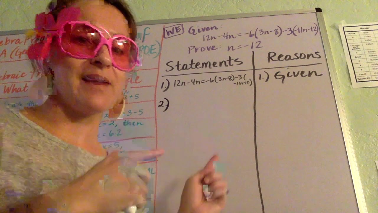 Algebra Proofs 3A - YouTube