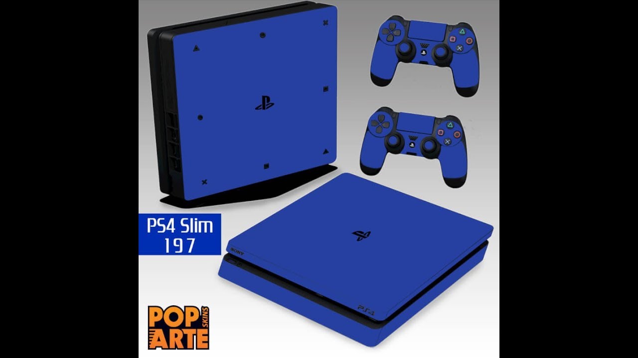 Ps4 Slim Skin - Azul Escuro Sólido - depoimento 704 Caio César Guedes ...