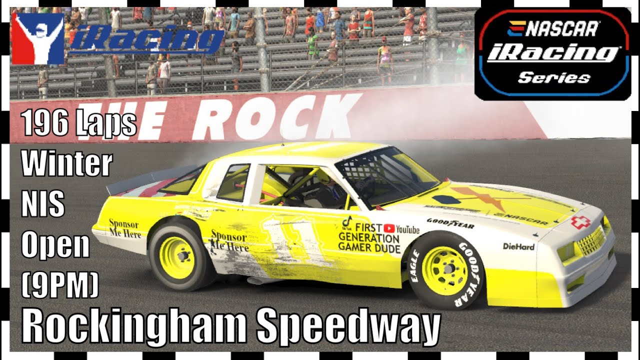 NASCAR Winter iRacing Series | Round 8 | Rockingham Speedway | 196 Laps ...