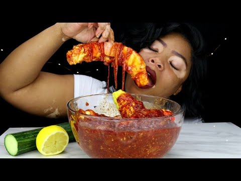 ASMR SEAFOOD BOIL MUKBANG l ASMR EATING GIANT KING CRAB SEAFOOD (NO ...