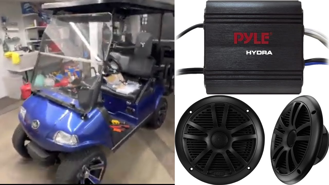 Upgrading the speakers on Evolution Golf Cart - YouTube
