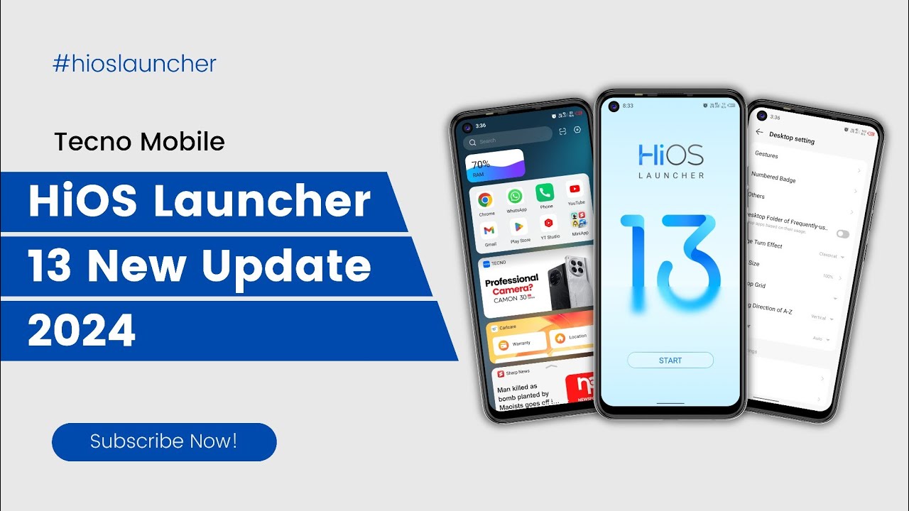 Tecno mobile HiOS Launcher 14 New Update - YouTube
