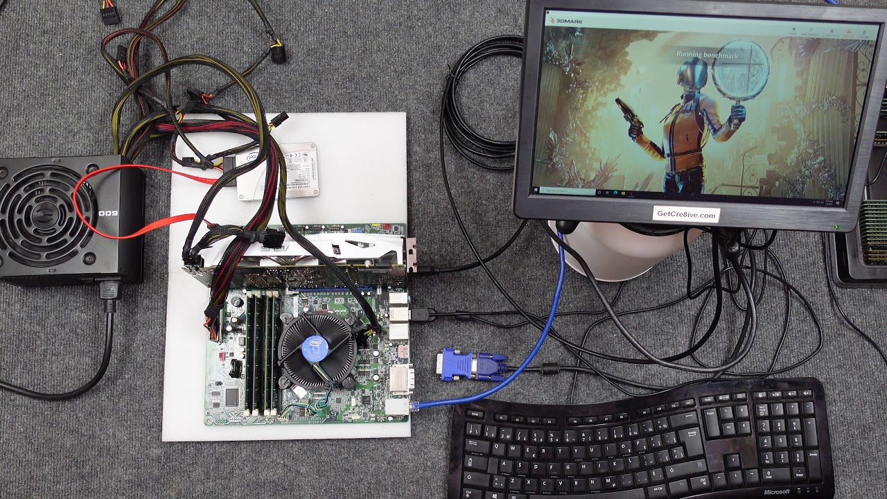 Intel DQ67SW i7-2600K CPU LGA1155 16GB 1333MHz DDR3 NVIDIA GTX 1070 ...