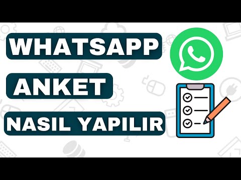WHATSAPP'TA ANKET NASIL YAPILIR | WHATSAPP OYALAMA YAPMA