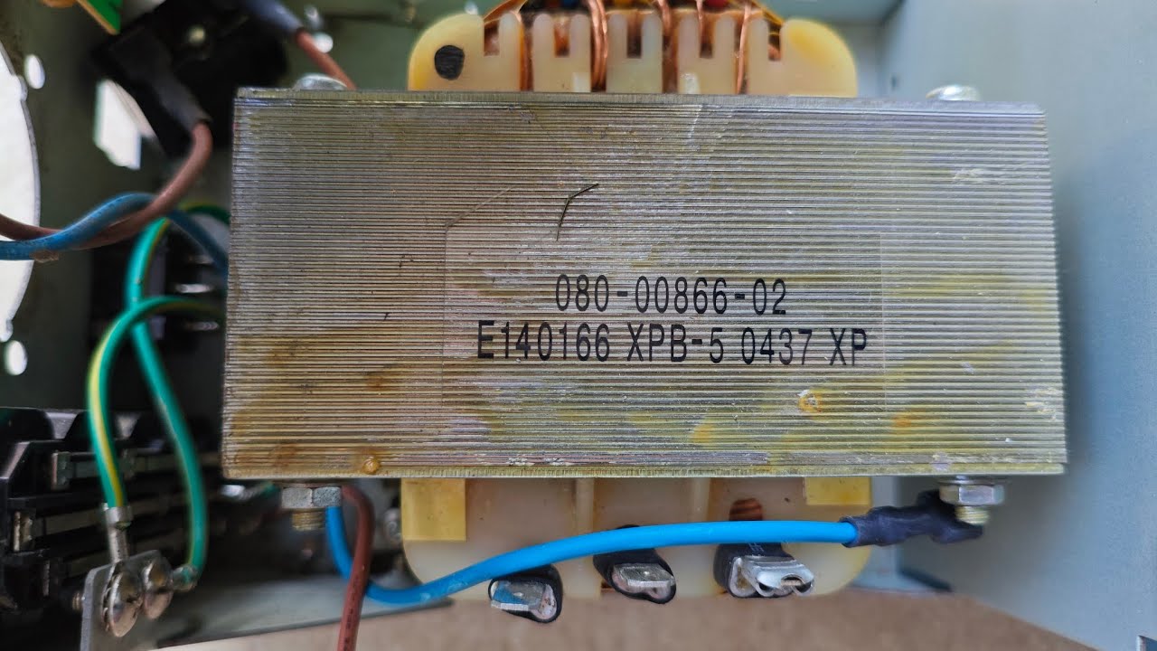 Трансформатор от UPS E140166 XPB-5 0437 XP 080-00866-02 - YouTube