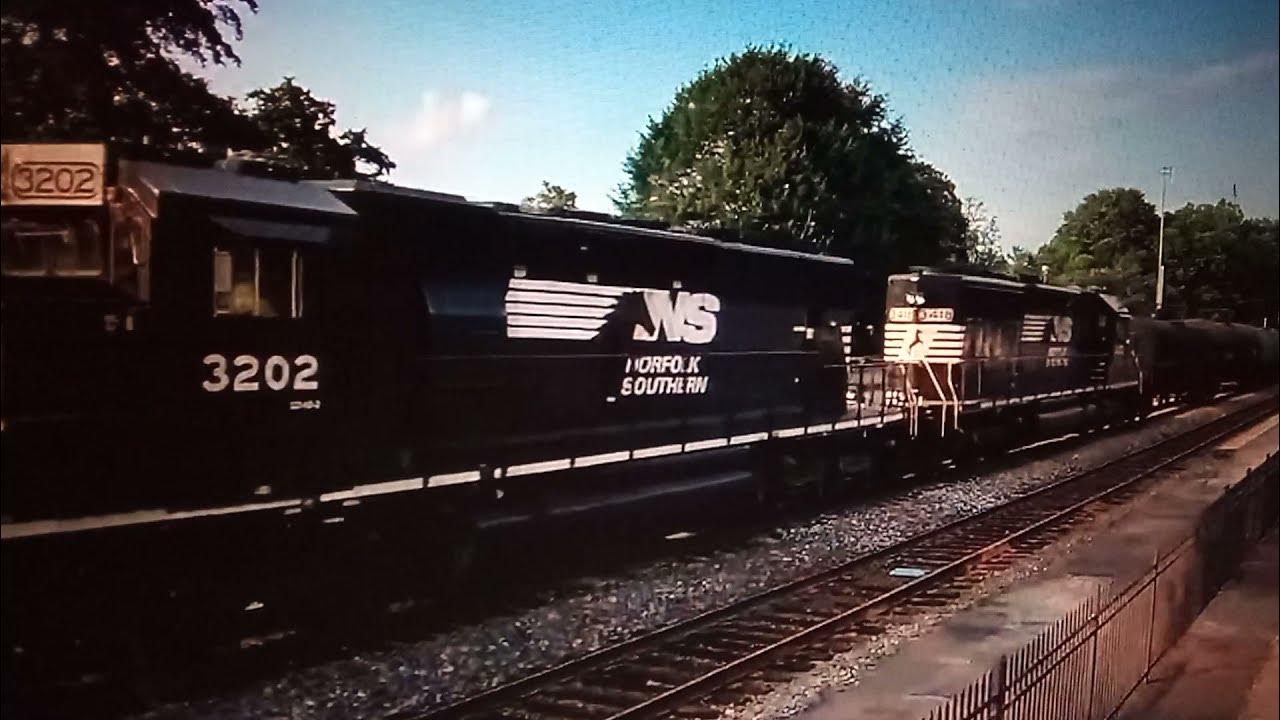 NS P86 Spartanburg SC Railcam W/ SD40-2 Duo 3202 & 3418 8/9/21 AWESOME!!! - YouTube