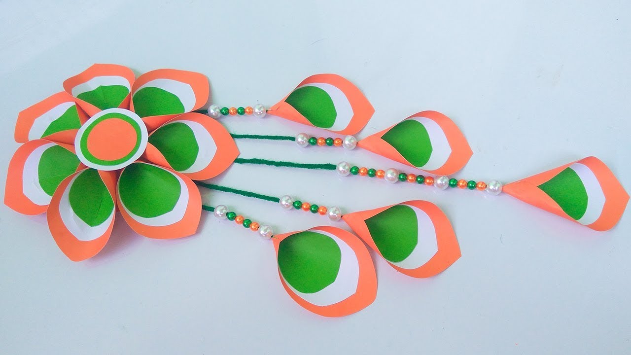 Independence Day Craft | Indian Tricolor Independence day wall Hanging ...