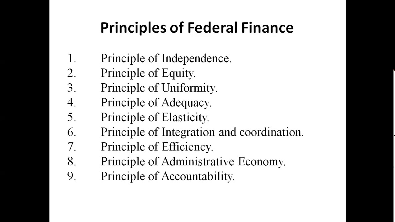 Federal Finance - YouTube