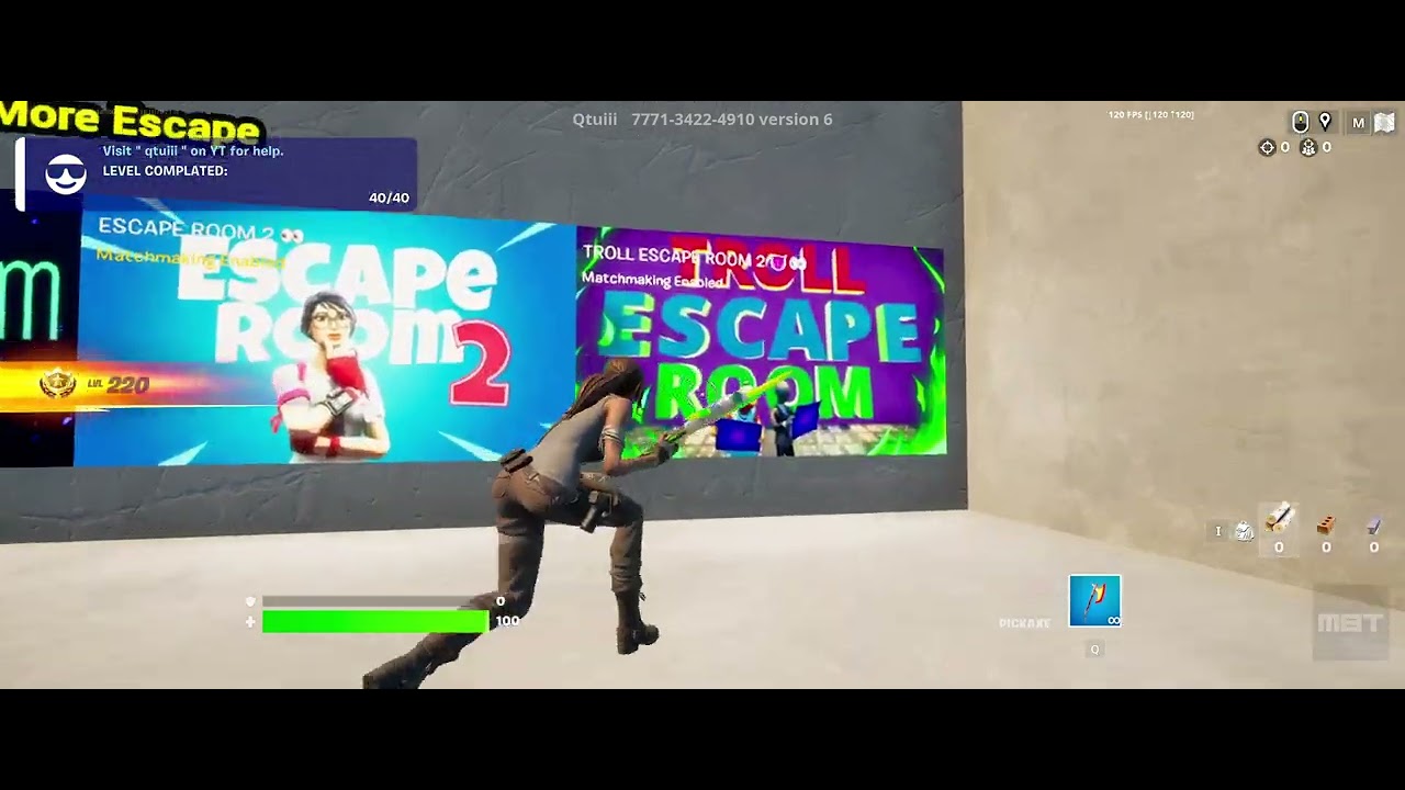 How YOU Can Complete FINAL LEVEL in Fortnite 40 ESCAPE ROOM by qtuiii ...
