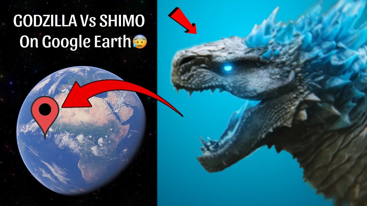 GODZILLA Vs SHIMO In Real Life On Google Earth And Google Maps 😰! - YouTube