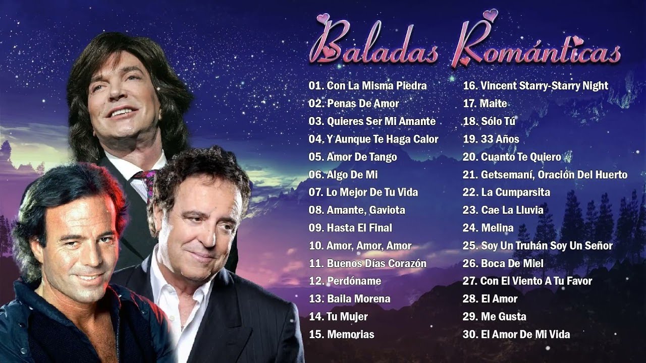 BALADAS CLÁSICAS ROMÁNTICAS EN ESPAÑOL 70 80 y 90 Clásicos en Español ...