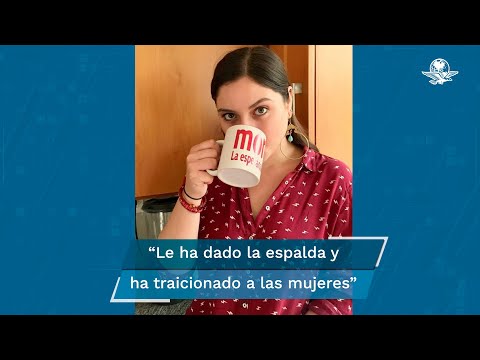 Estefanía Veloz renuncia a Morena en el 8M