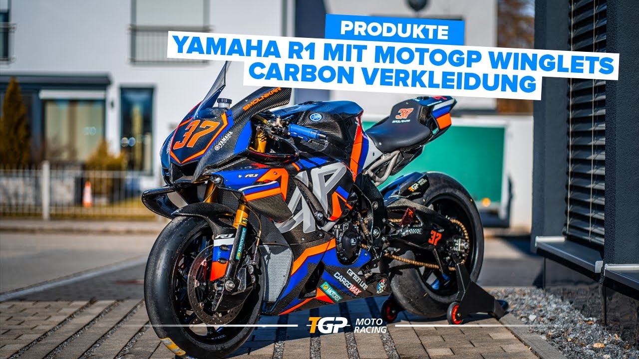 Yamaha R1 RN65 mit MotoGP Winglets | Carbon Rennverkleidung | TGP ...