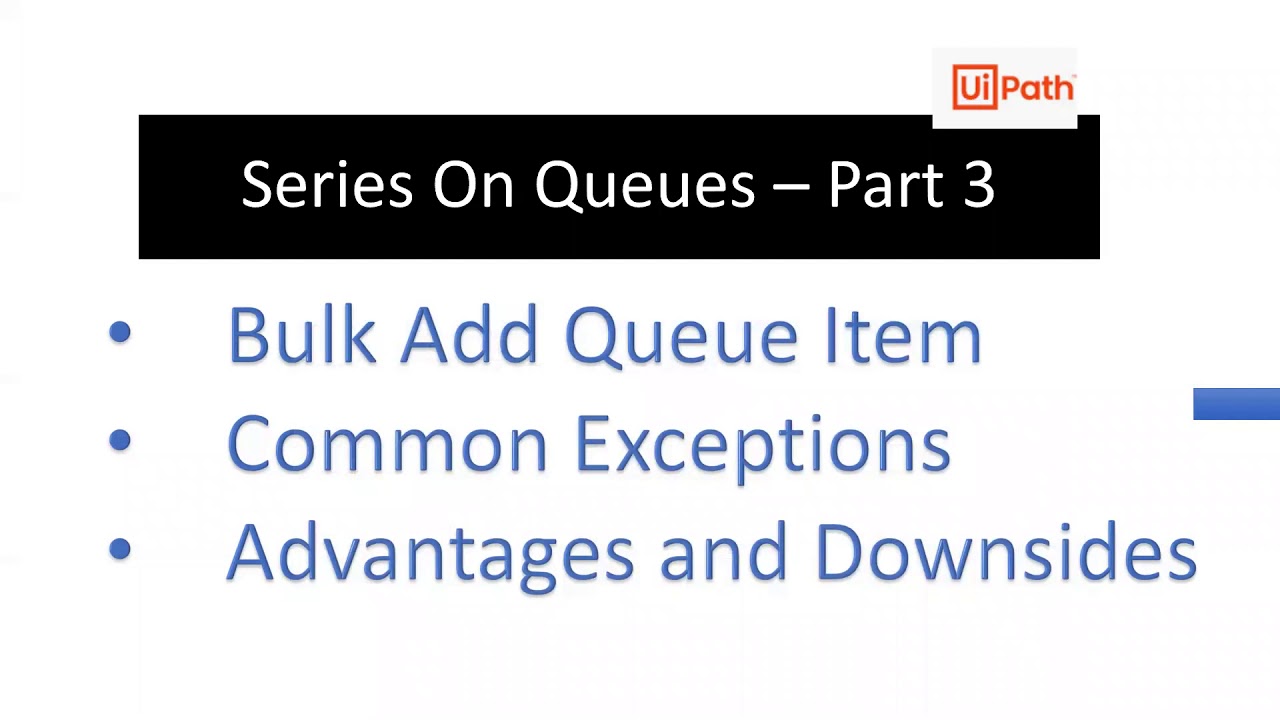 Bulk Add Queue Item - Series on Queues - Part 3 - YouTube