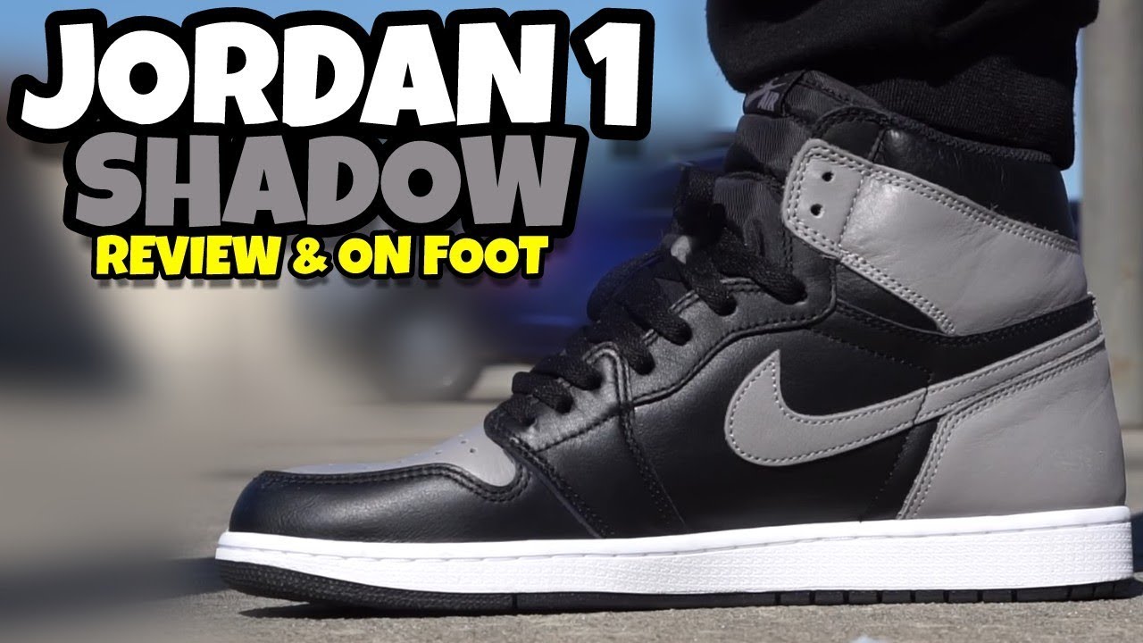 2018 JORDAN 1 SHADOW FULL REVIEW & ON FOOT - YouTube