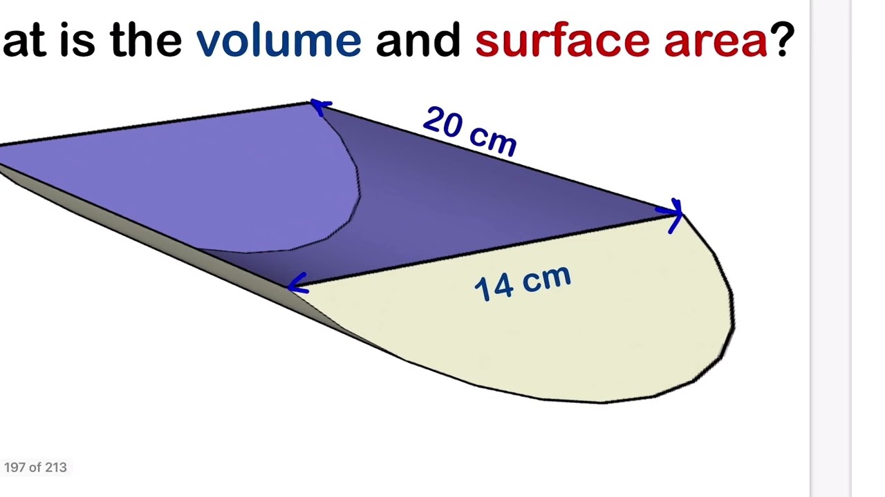 Surface Area Of A Half Cylinder