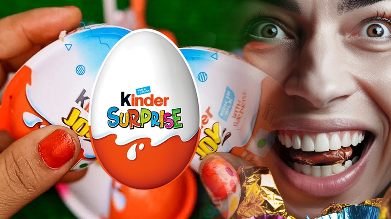 Colorful Lollipop Unboxing & Hidden Kinder Egg Surprises - YouTube