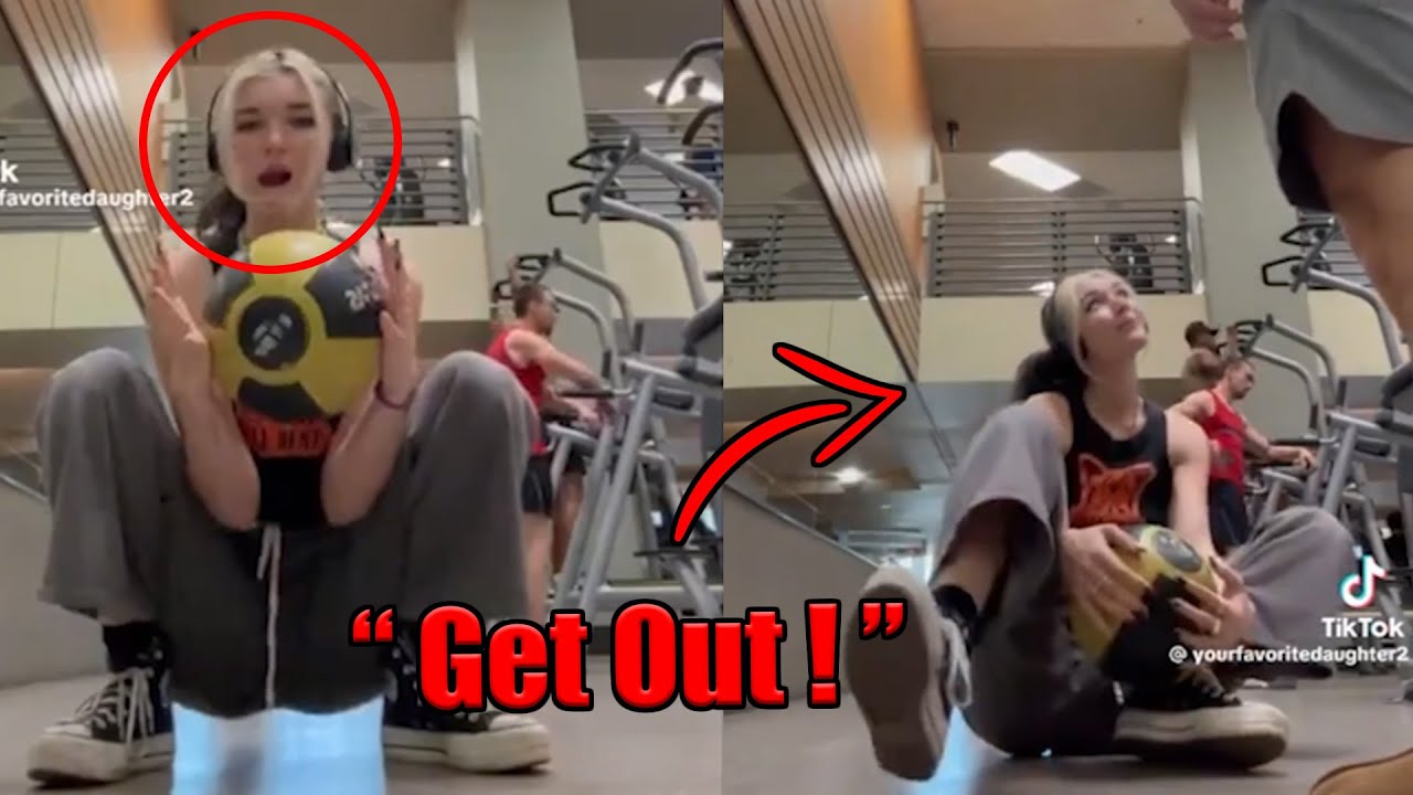 Man CONFRONTS Only Fans Girl Making Content In The Gym - YouTube