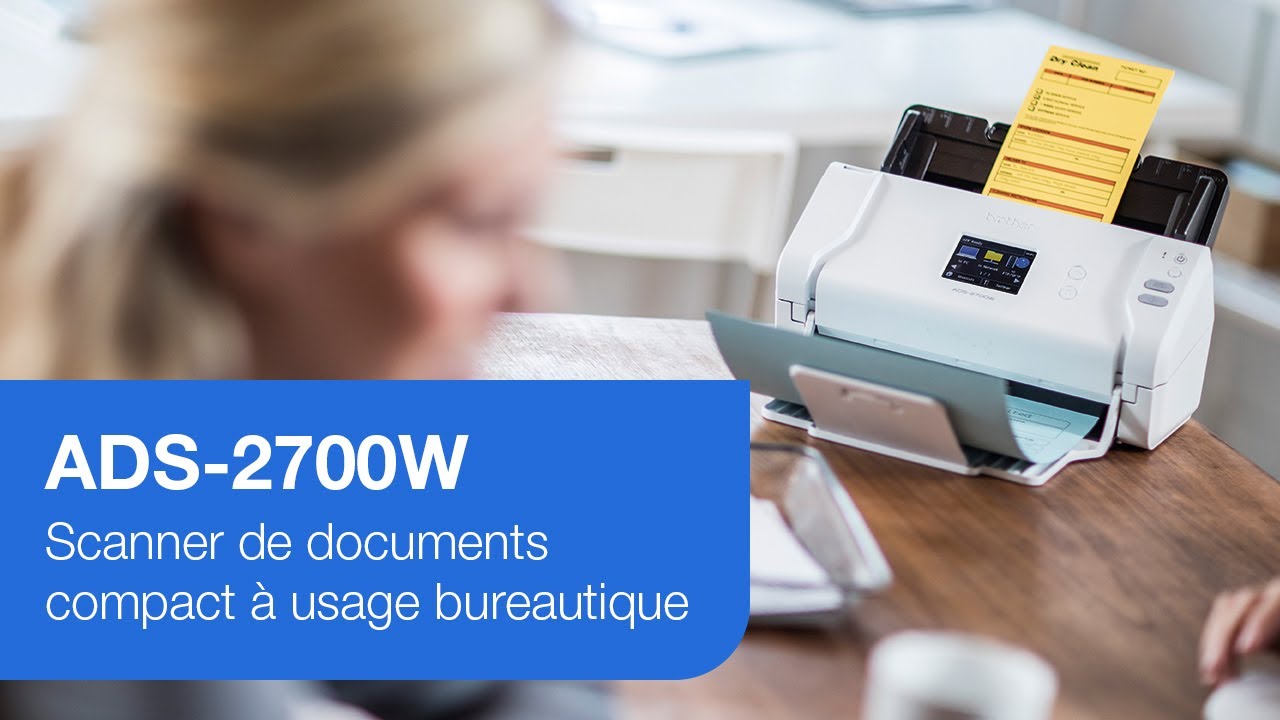 Brother ADS-2700W - Scanner de documents compact - YouTube