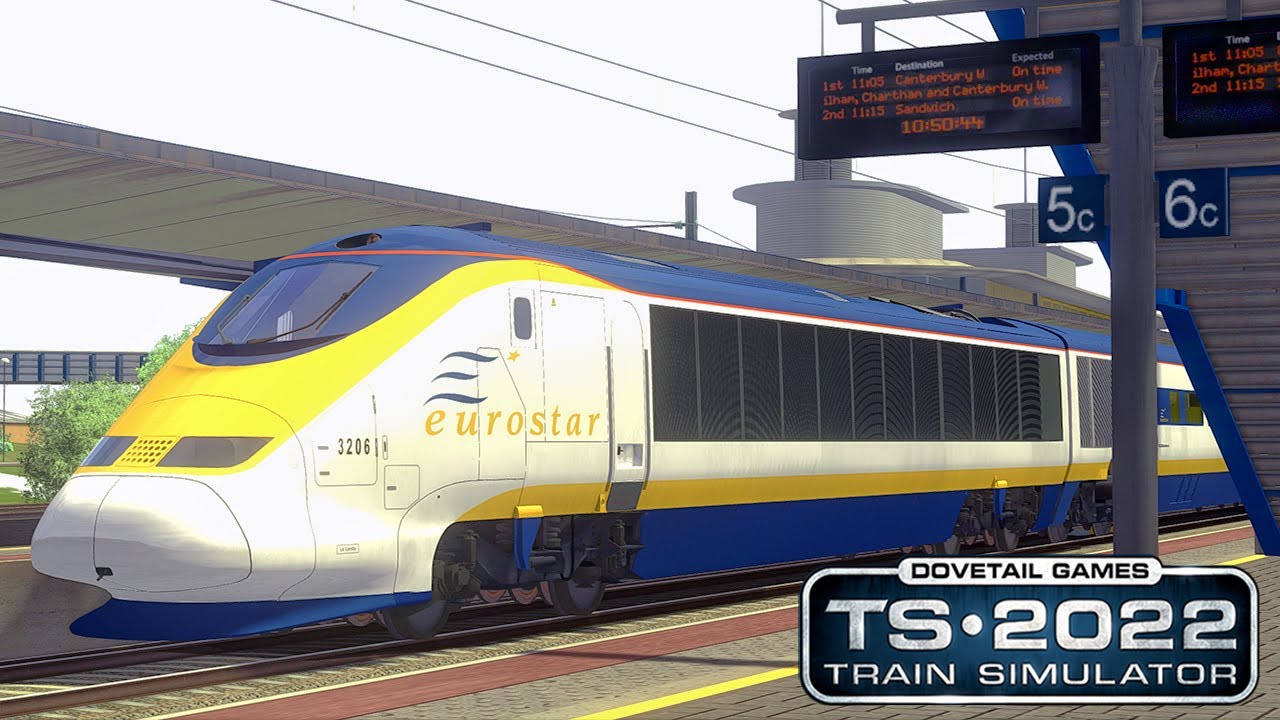 TRAIN SIMULATOR // EUROSTAR 373 EUROTUNNEL - YouTube