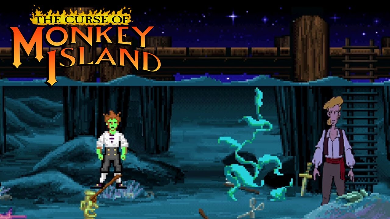 The Curse of Monkey Island: Guybrush Visits His Drowned Self - YouTube