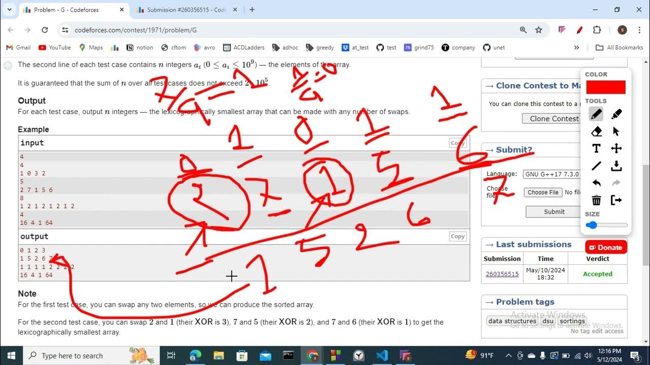 G Xour Codeforces Round 944 Div 4g Solution Youtube