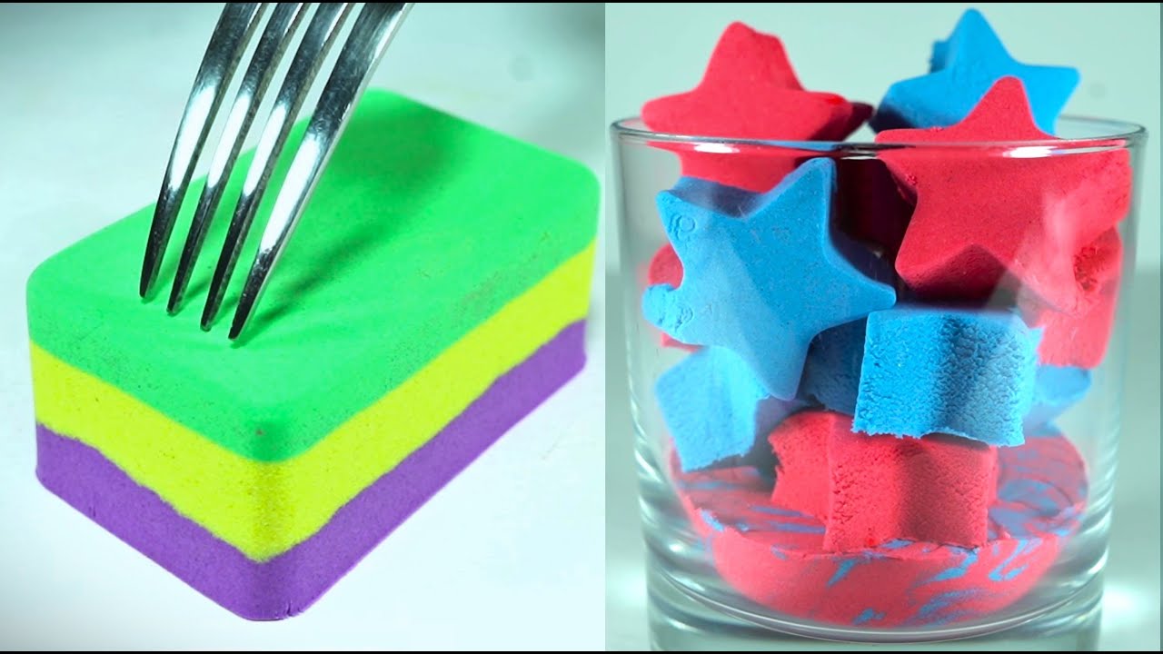 1 Hour ASMR Kinetic Sand | Satisfying & Relaxing Sand Cutting That ...