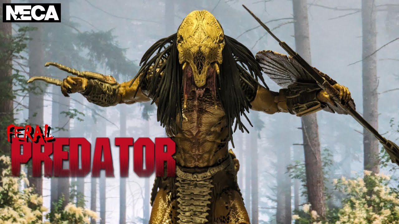 Neca Prey Feral Predator Unboxing & Review of the 1/10 Scale Action ...