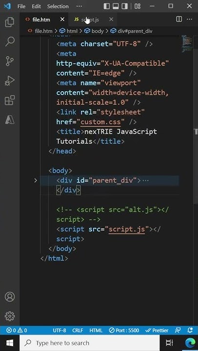 Element firstElementChild property - JavaScript Tutorial for Beginners ...