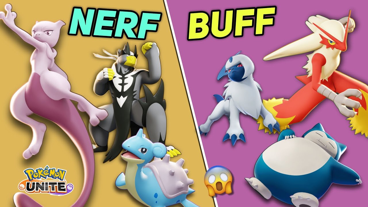 😮Pokemon Unite Huge Patch Update | Mewtwo, Urshifu Nerf - Absol ...