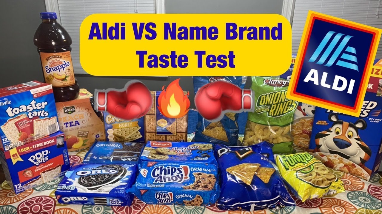 Aldi VS Name Brand Taste Test | Who wins!!? | Aldi VS Name Brand ...
