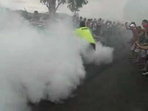 Ford BA GT burnout