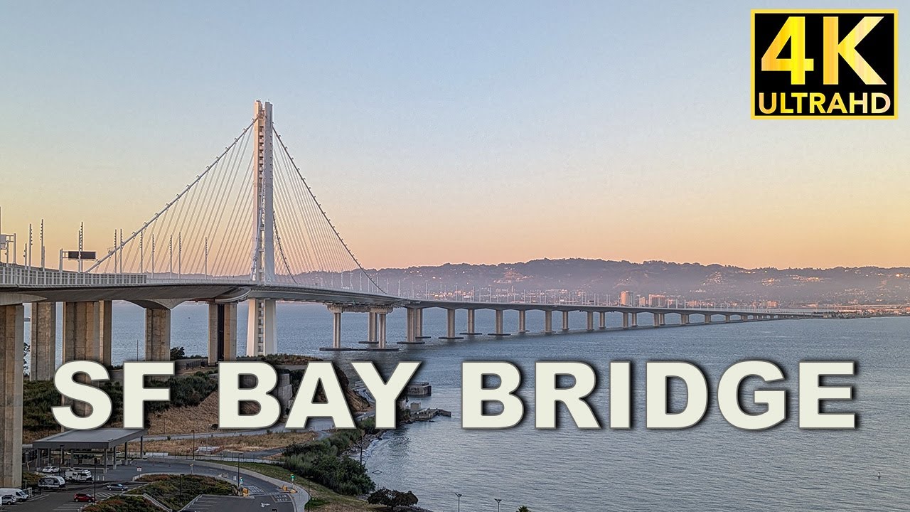 First time walking across the Bay Bridge pedestrian path | 4k Ultra Hd ...