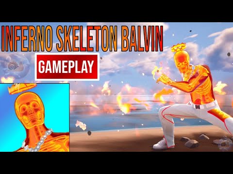 FORTNITE Inferno Skeleton Balvin Skin - VR Gameplay (special skin for ...