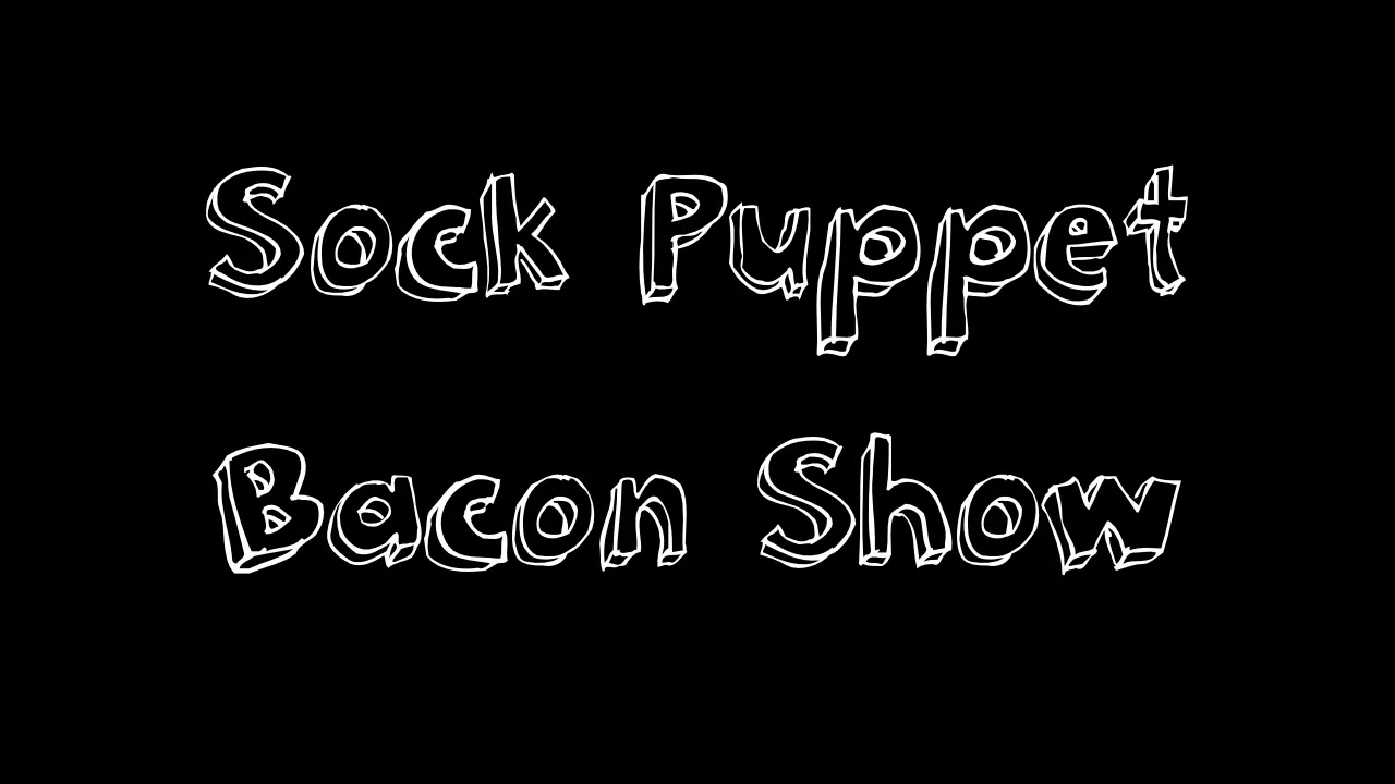 Sock Pig Puppet Eats Bacon - YouTube