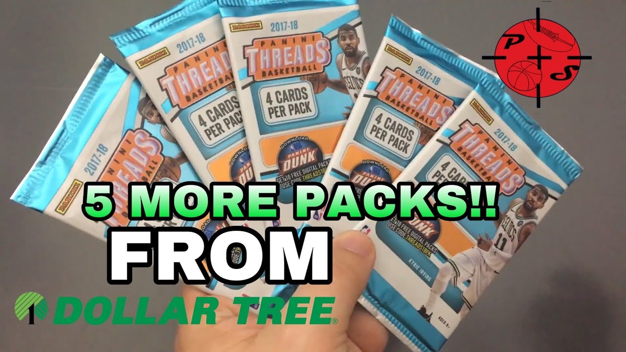 5 MORE PACKS! 2017-18 Panini Threads Dollar Tree packs Basketball Cards ...