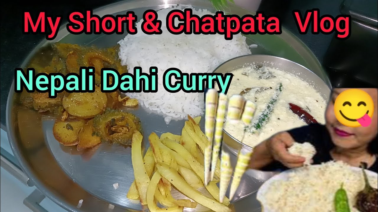Nepali Dahi curry || recipe || Last minute shopping ...