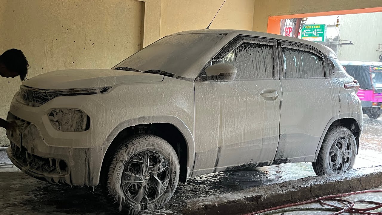 Tata PUNCH Foam Wash Pressure Wash | Tata PUNCH Adventure Rythym Pack ...