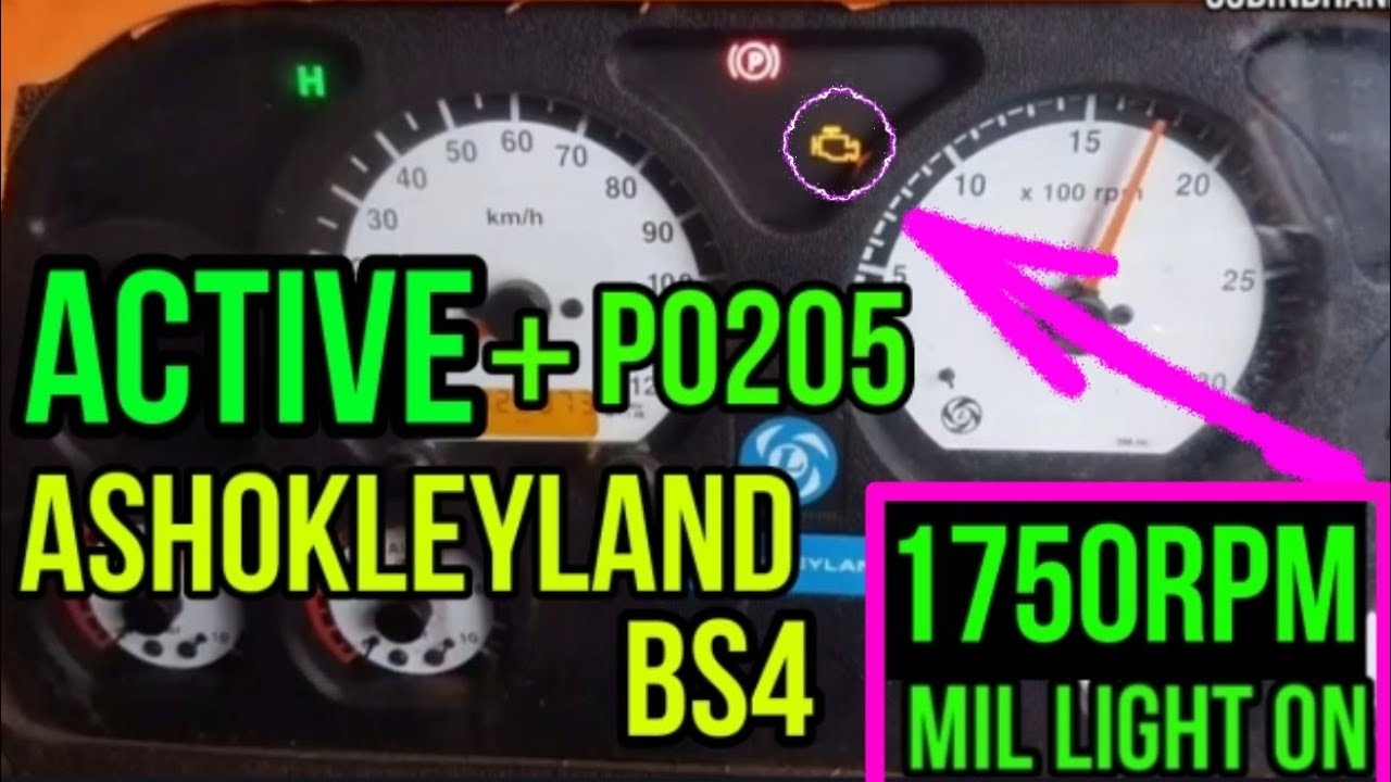 ASHOKLEYLAND EDC PROBLEM BS4 INJECTOR OPEN LOAD ERROR CODE P0205 - YouTube